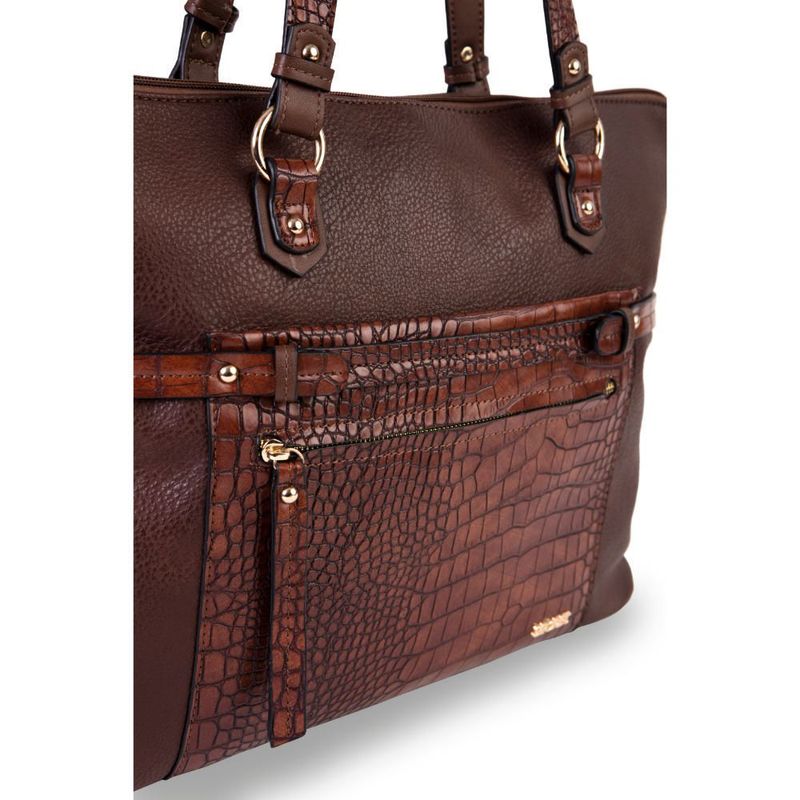 Cartera Porta Laptop 15" Malmo Marrón - Real Plaza