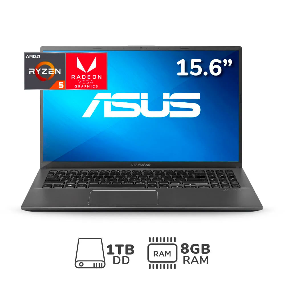 Notebook ASUS VivoBook X512DA 15.6" Ryzen 5 8GB 1TB - Real Plaza