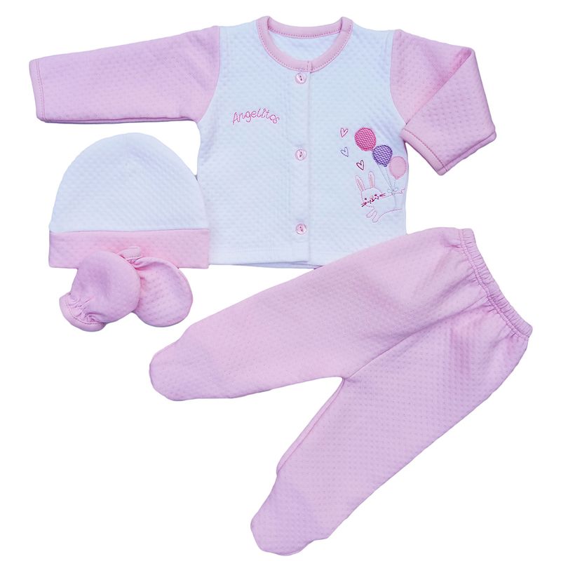 Ropón para bebé B. Angelitos Básico en Algodón Yackar - Real Plaza