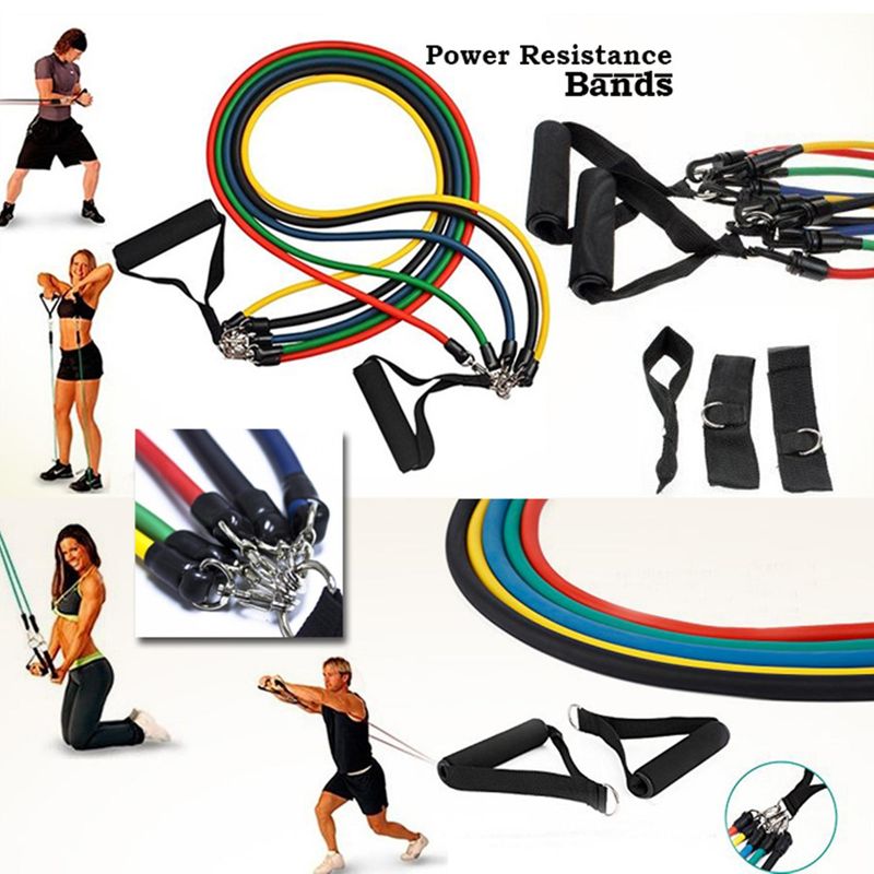 Set de 5 Ligas Elásticas de Resistencia para Entrenamiento Todo Fit ...