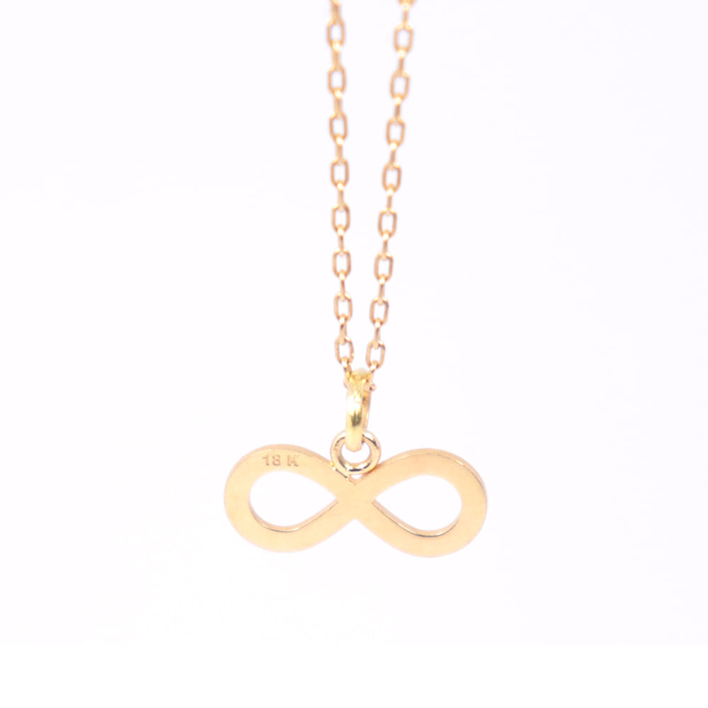 Cadena con Dije de Infinito en Silueta en Oro 18 k. - Real Plaza