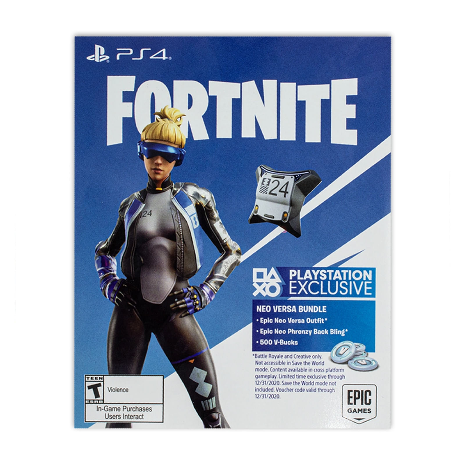 Fortnite Neo Versa Bundle Ps4 2000 V Bucks - Real Plaza