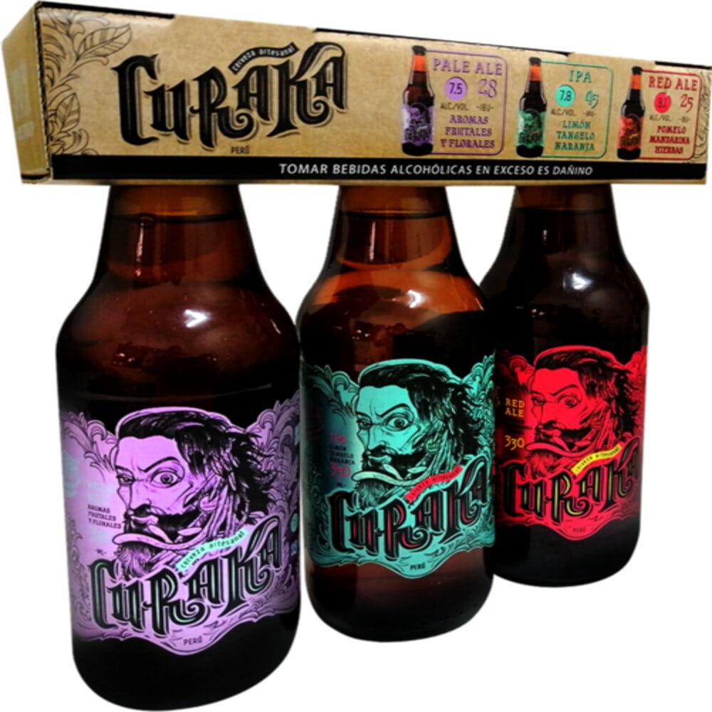 Cerveza Curaka Mix 3 Pack Botella 330 ml - Real Plaza