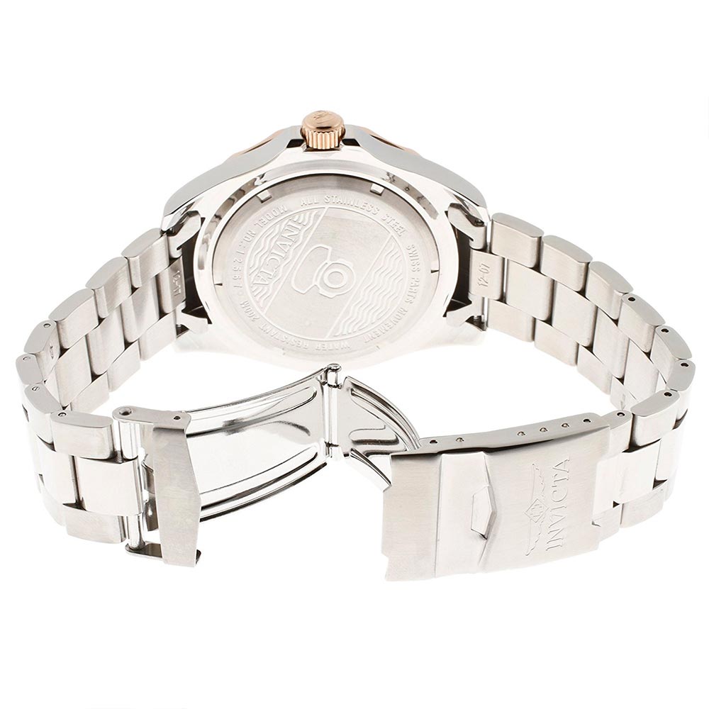 Reloj Invicta Pro Diver 12567 Acero Inoxidable Oro Rosado Negro - Real ...