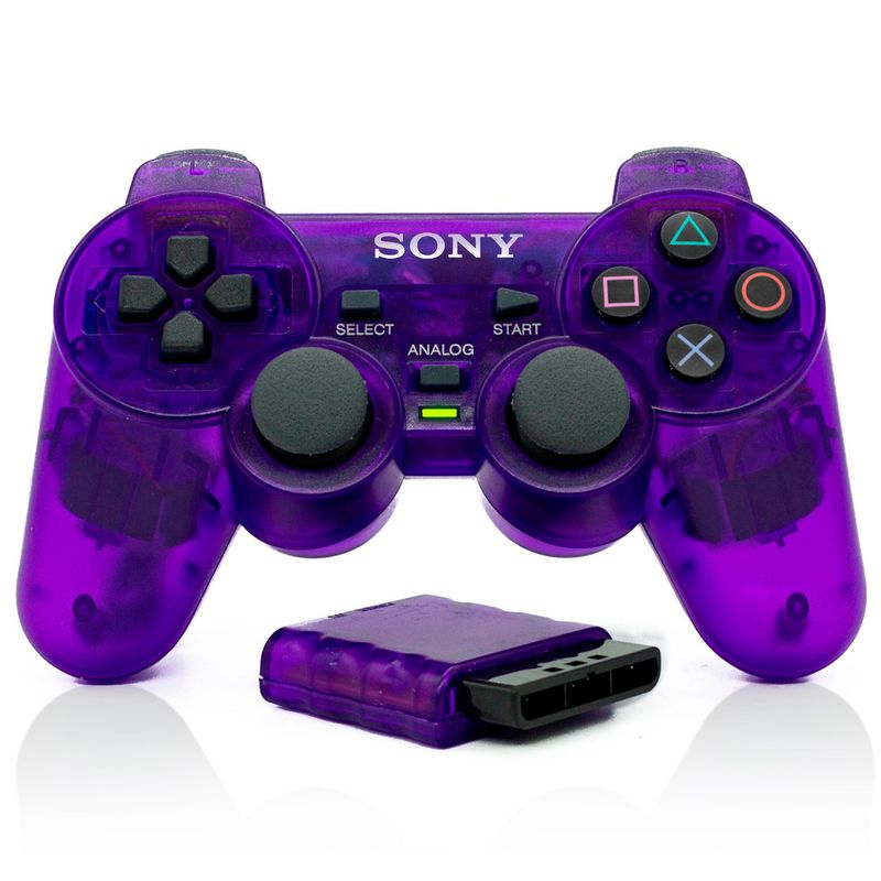 Mando para Ps2 Inalámbrico Playstation 2 Wireless Purpura - Real Plaza