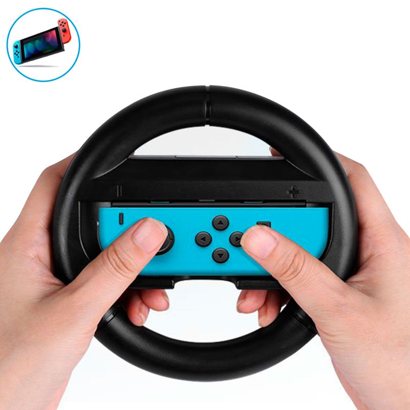 Timón para Nintendo Switch Mario Mario Kart 8 Negro - Real Plaza