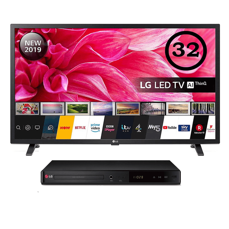 Combo Televisor LG Smart HD 32LM630B 32" + Reproductor DVD LG DP547 ...