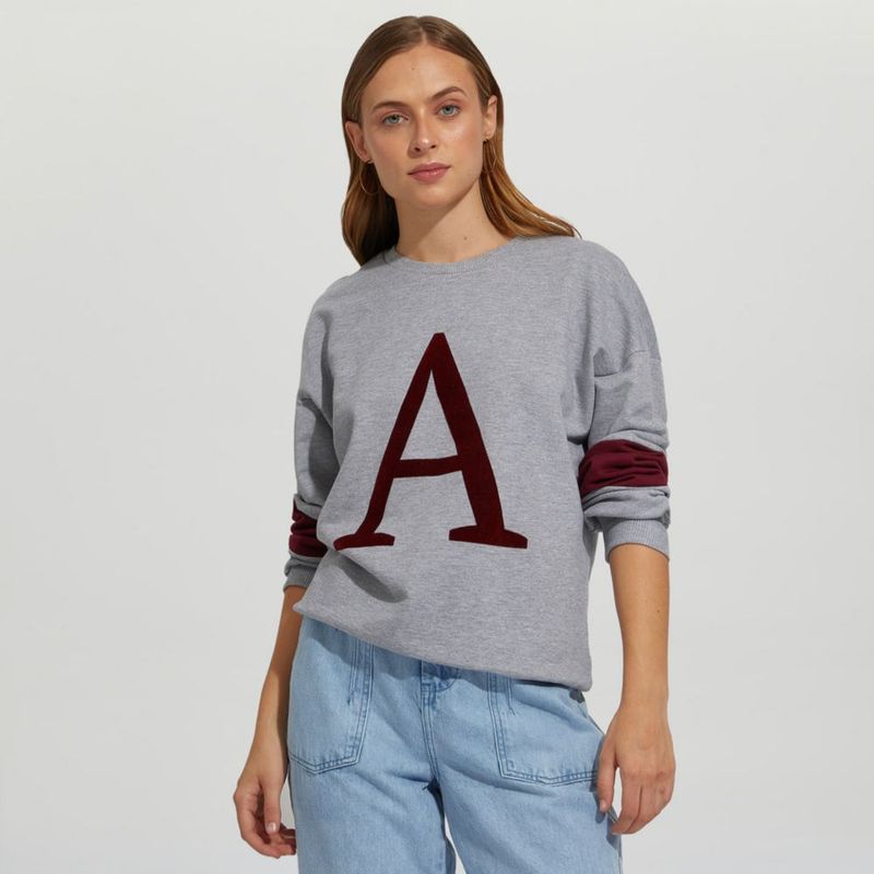 Polerón Mujer Letra - Real Plaza