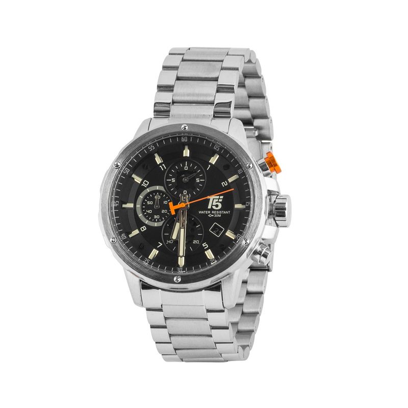 Reloj T5 HG3588G Acuático Cronógrafo Color Plata - Real Plaza