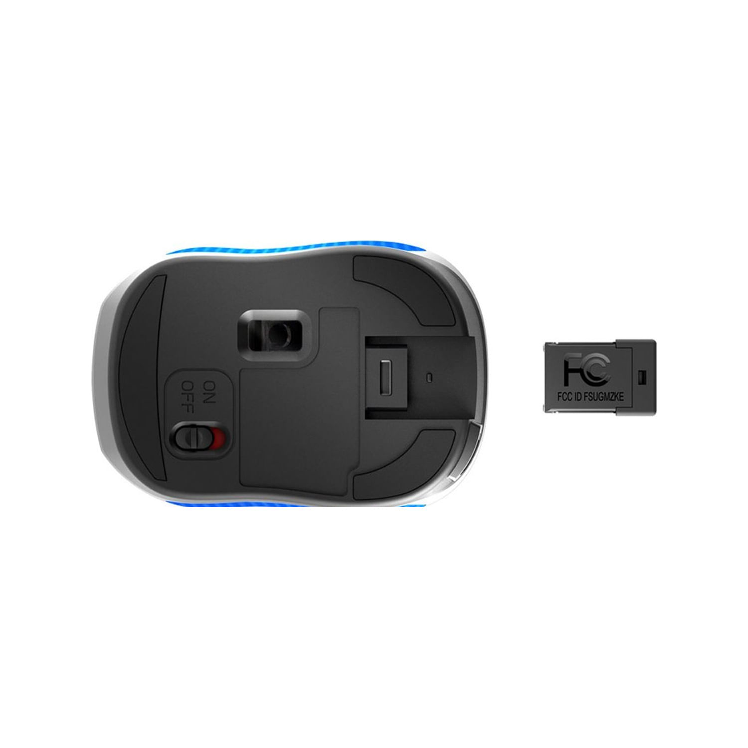 Mouse Genius Mini Micro Traveler 9000R Wireless Blue - Real Plaza
