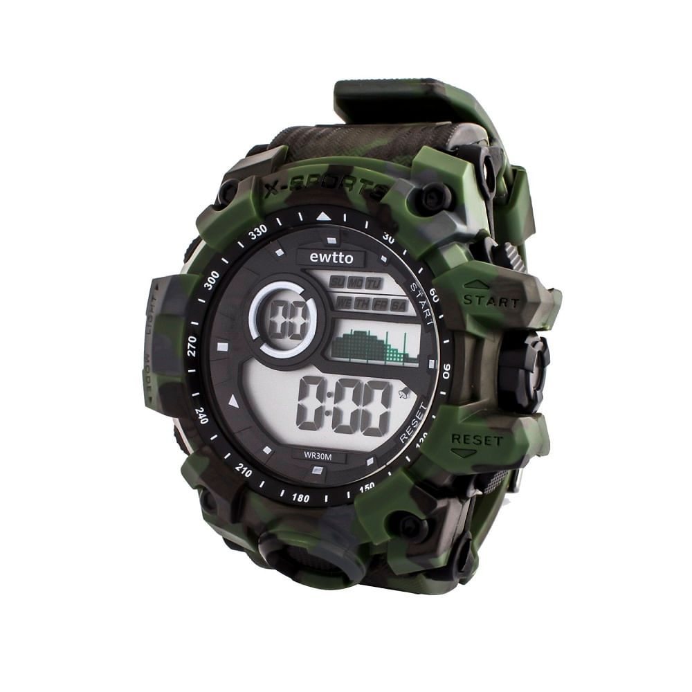 Reloj Ewtto ET-K6339BM Digital Color Verde - Real Plaza