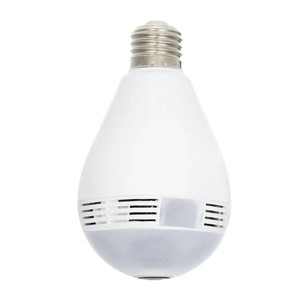 Foco LED Smart con Cámara de Vigilancia 360º IP HD con WiFi - Real Plaza