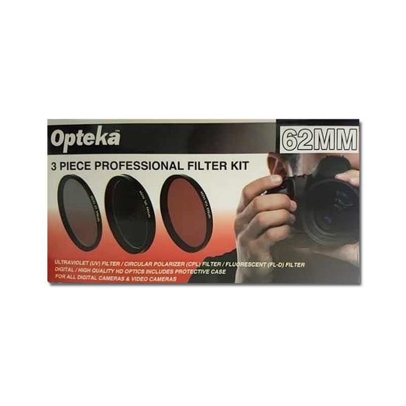Kit Opteka de Filtro Profesional de 3 piezas 62mm - Real Plaza