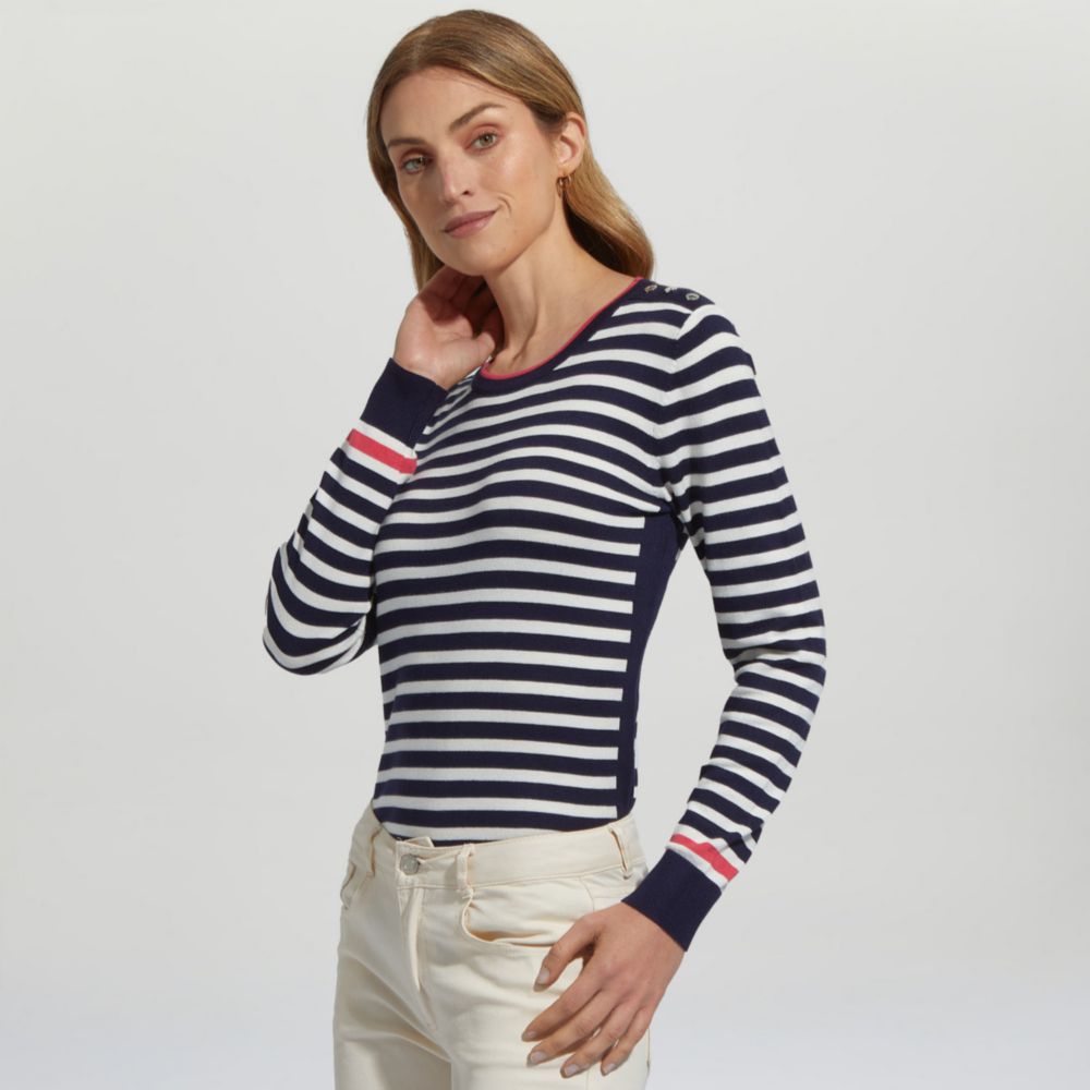 Chompa Rayas A1 Mujer - Real Plaza