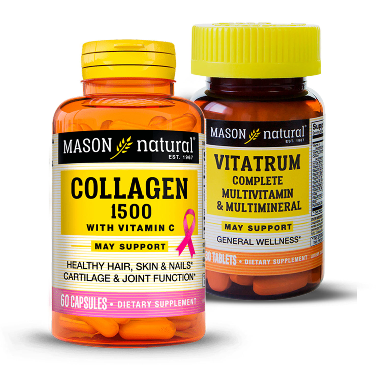 Pack Multivitaminico + Col geno Mason Natural Vitatrum 130B & Col geno ...