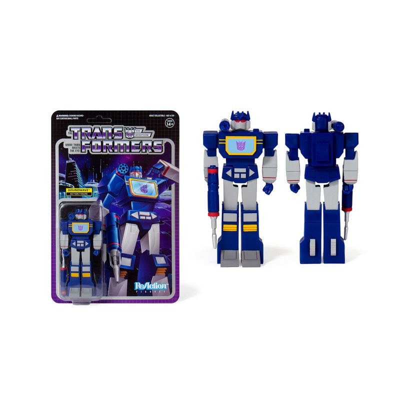 Transformers Reaction Figures Wave 1 Soundwave - Real Plaza