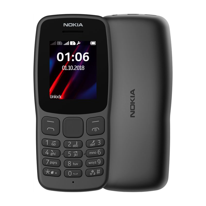 Celular Nokia 106 2G 1.8" Negro - Real Plaza