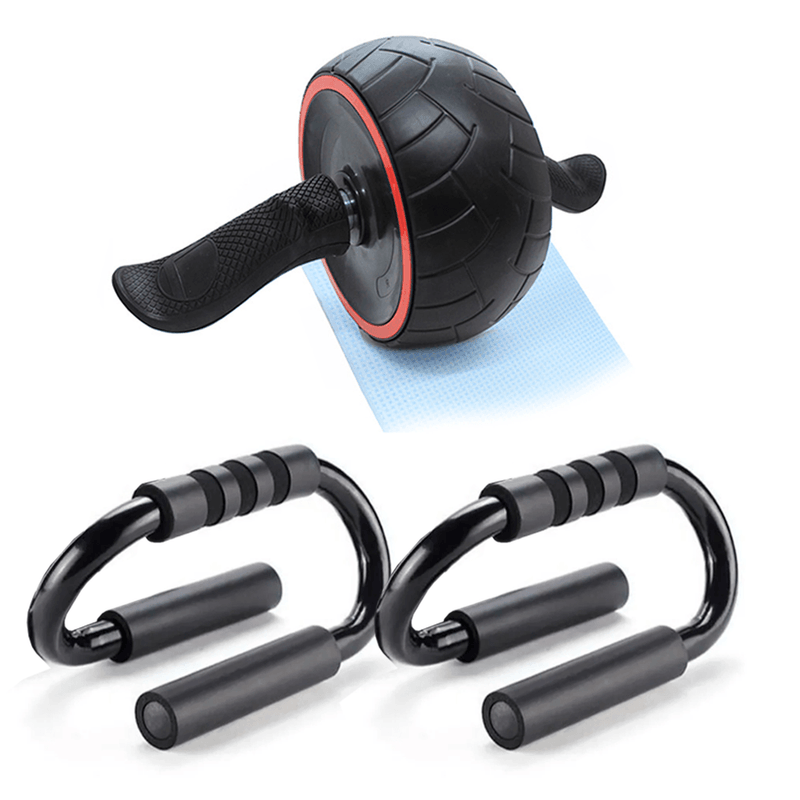 Barras para Planchas Push Up + Rueda Abdominal Carver con Tapete para ...
