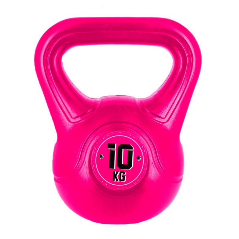 Combo Fitness: Tobilleras de 5kg Color Rosa + Pesa Rusa de 10 kg Rosa ...