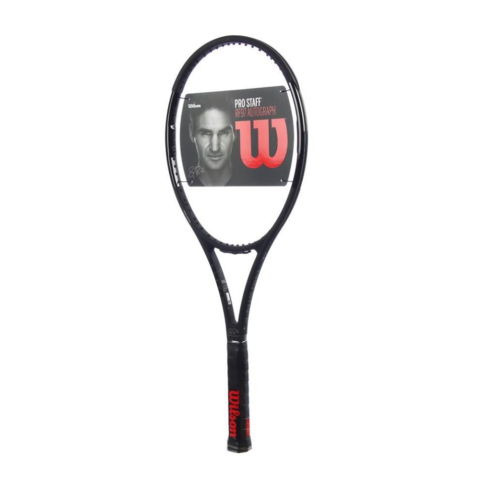 Raqueta de Tenis Wilson de Grafito Pro Staff Rf97 Federer Negra Grip 3 ...