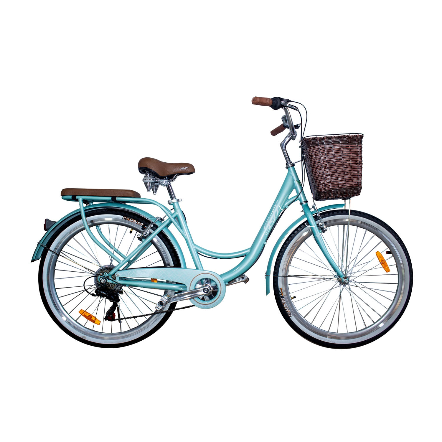 Bicicleta Aro 26 Shimano 7 Speed Oxf 26 - Verde Jade - Real Plaza