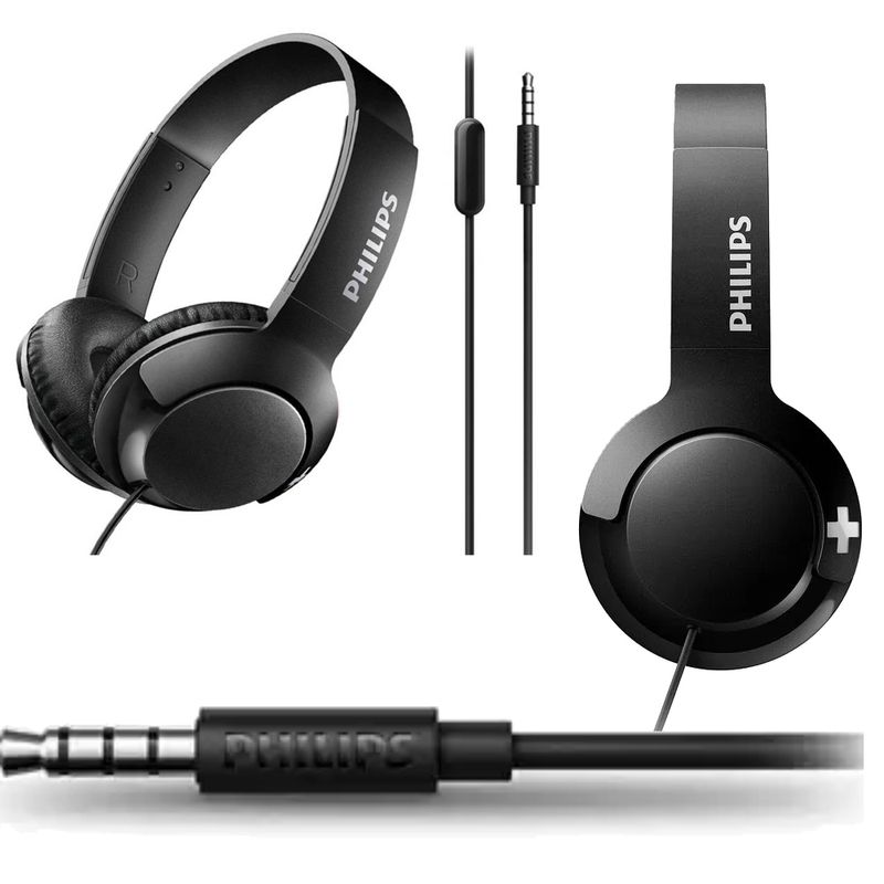 Audifono Philips Shl3075 Con Micrófono Black - Real Plaza