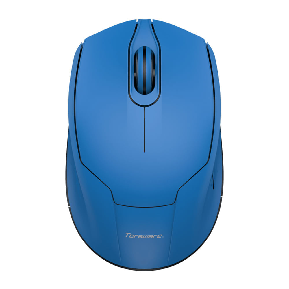 Mouse inalámbrico Teraware 1600 dpi, 3 botones, azul - Real Plaza