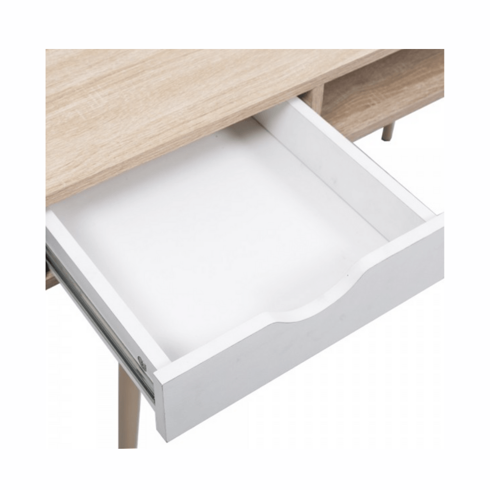 Escritorio Vintage Luna 3 Cajones Color Duna - Real Plaza