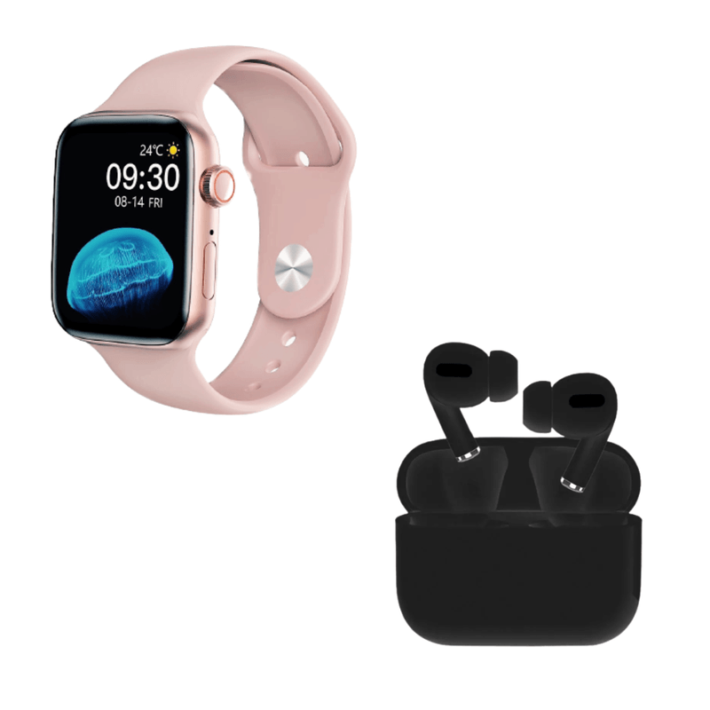 Pack Smartwatch HW22 PRO Rosado y Aud fonos Inal mbricos Tws I13 Pro ...