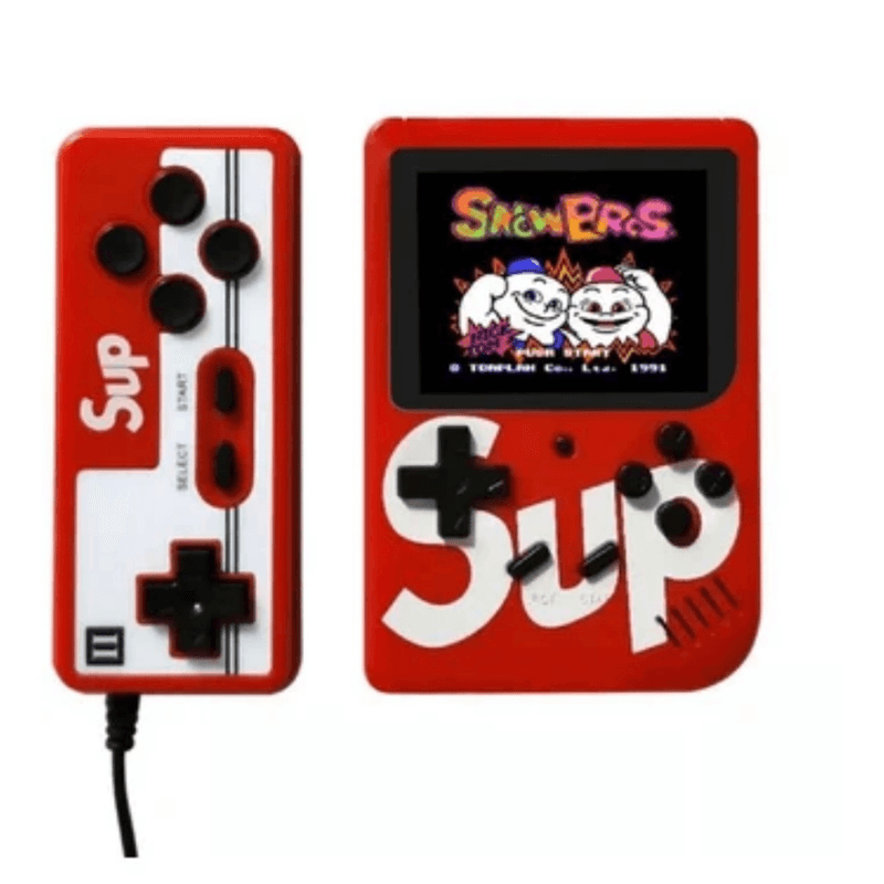 Mini Consola Portátil Sup 400 Juegos Clásicos Incluidos + Mando (Rojo ...
