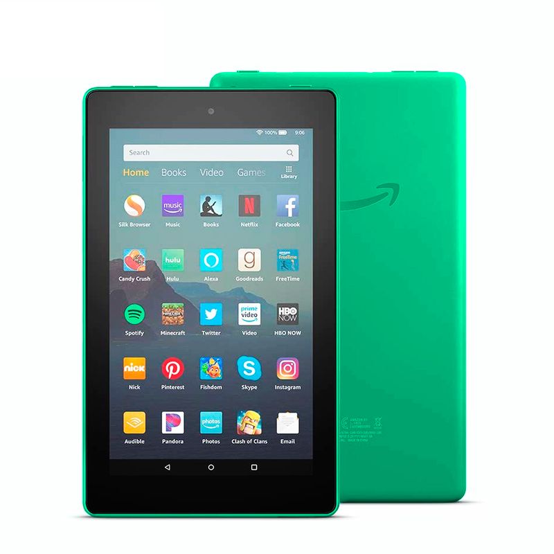 Tablet Amazon Fire7 16GB Pantalla 7" IPS Android 9 Sage - Real Plaza