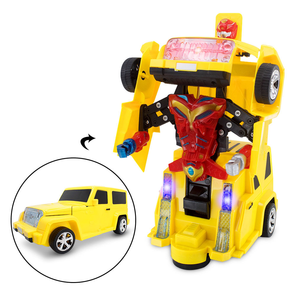 Juguete Transformer JEEP Robot - Amarillo - Real Plaza