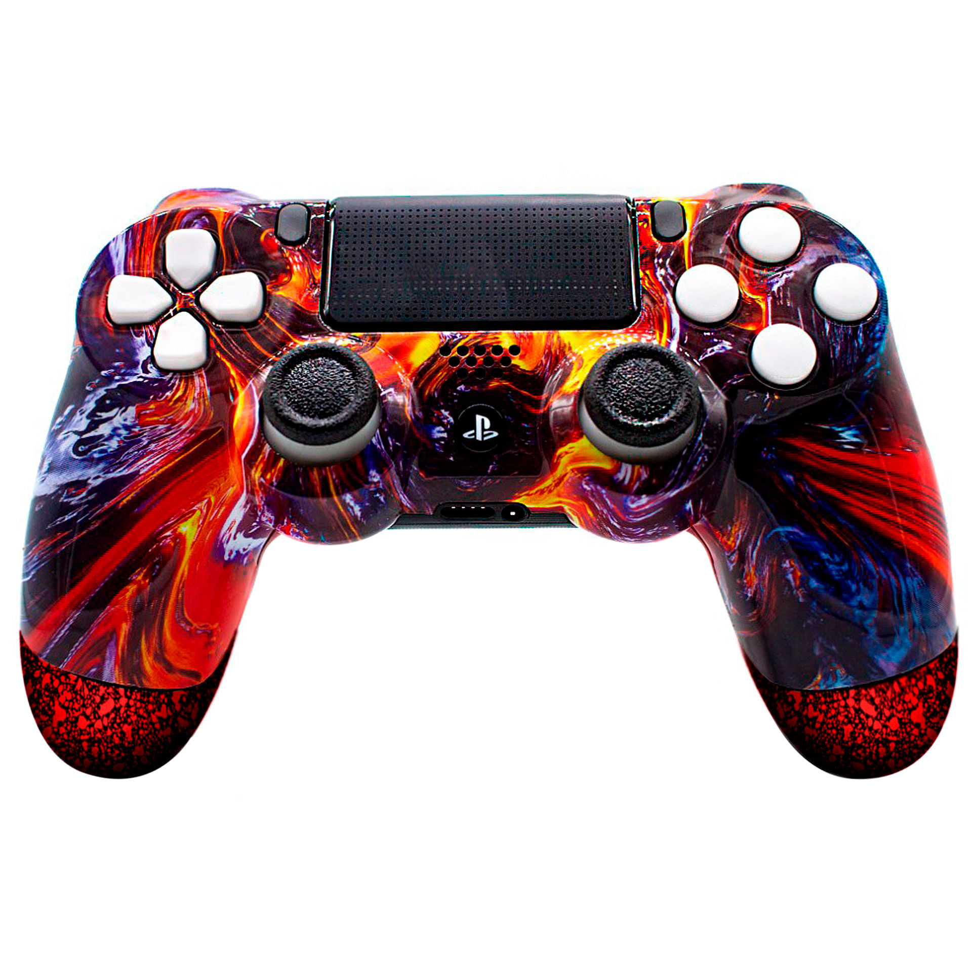 Mando Ps4 Personalizado Volcano + Scuf 4 Botones - Real Plaza