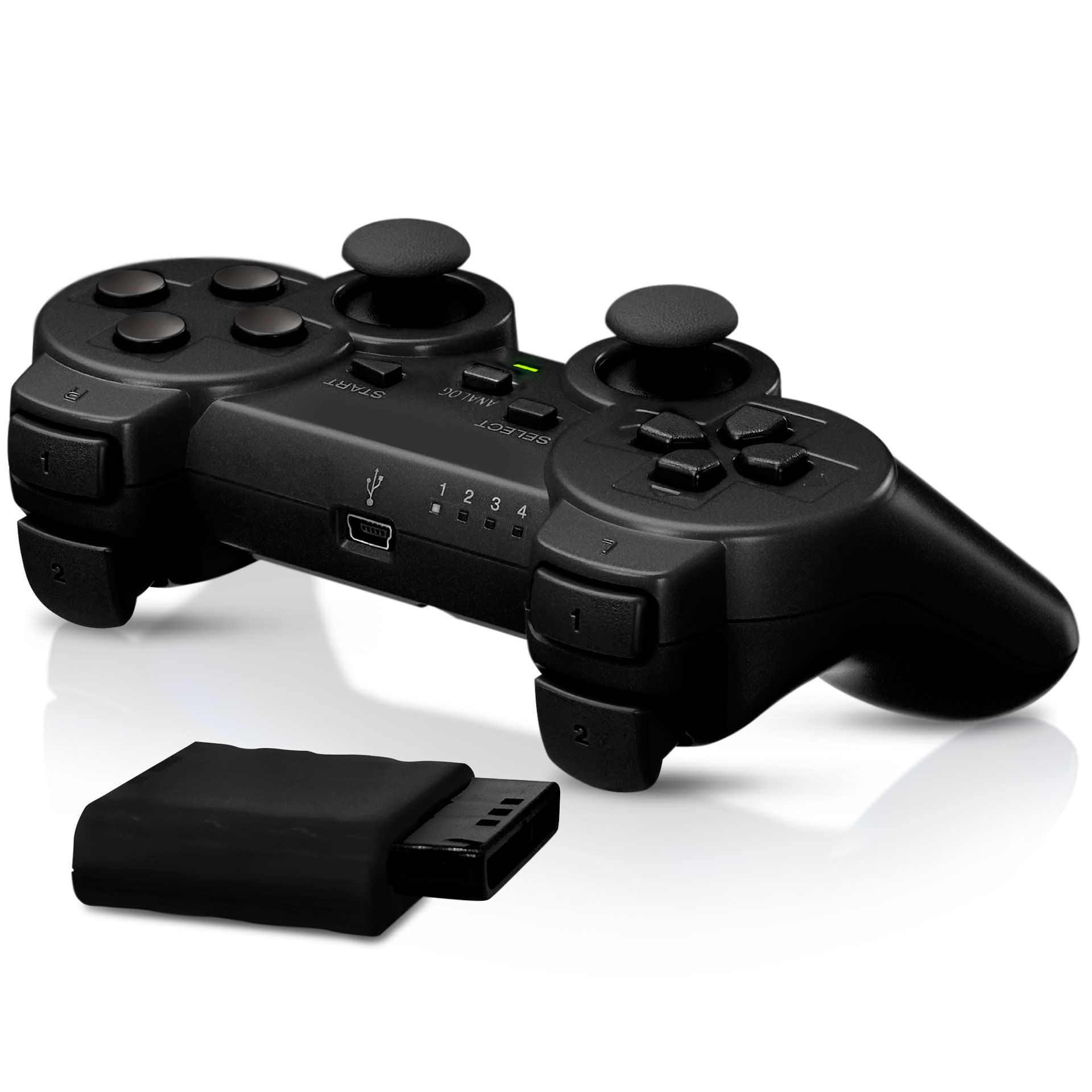 Mando Para Ps2 Inalambrico Playstation 2 Wireless Negro - Real Plaza