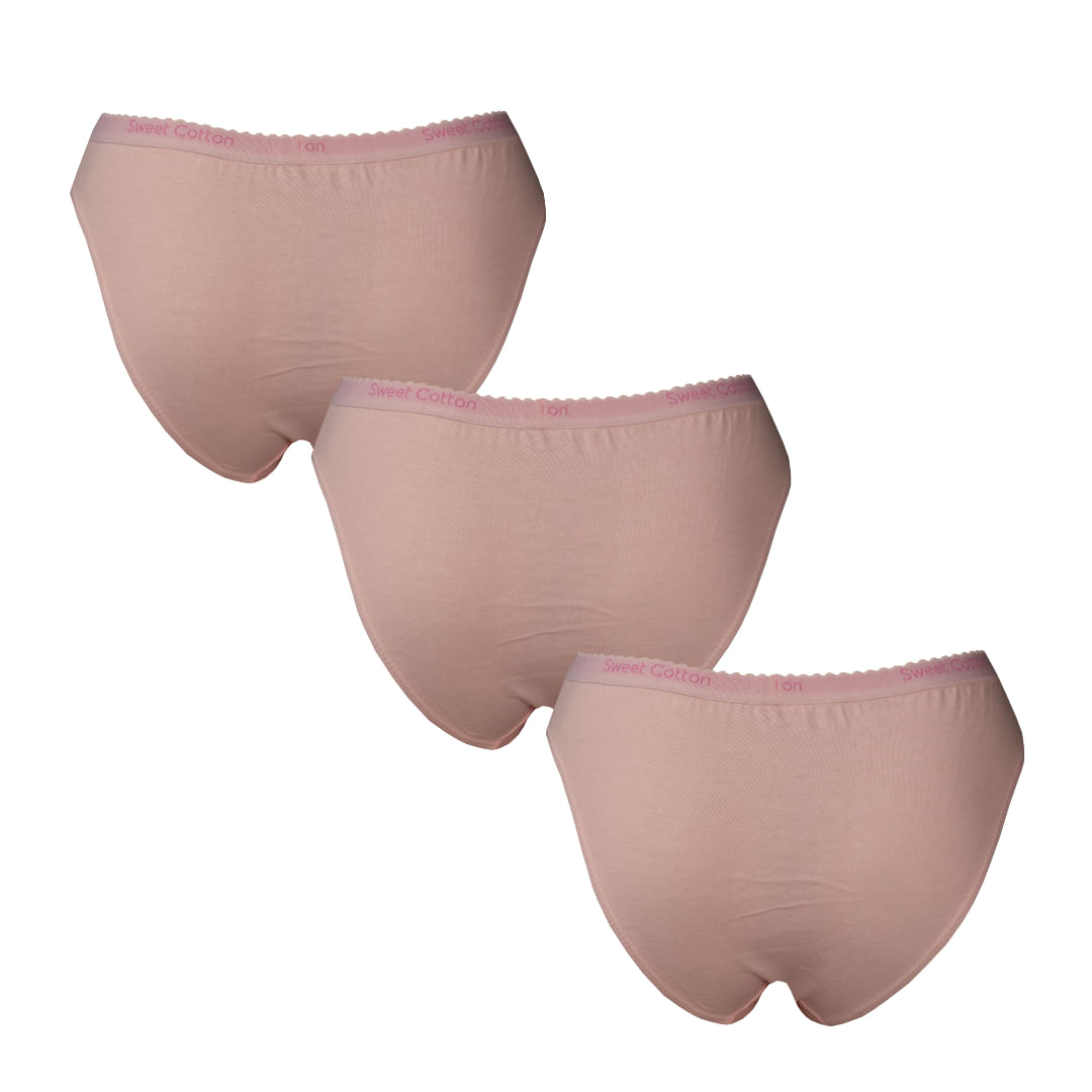 Pack x3 Bikini Sweet Cotton Melón Talla M - Real Plaza