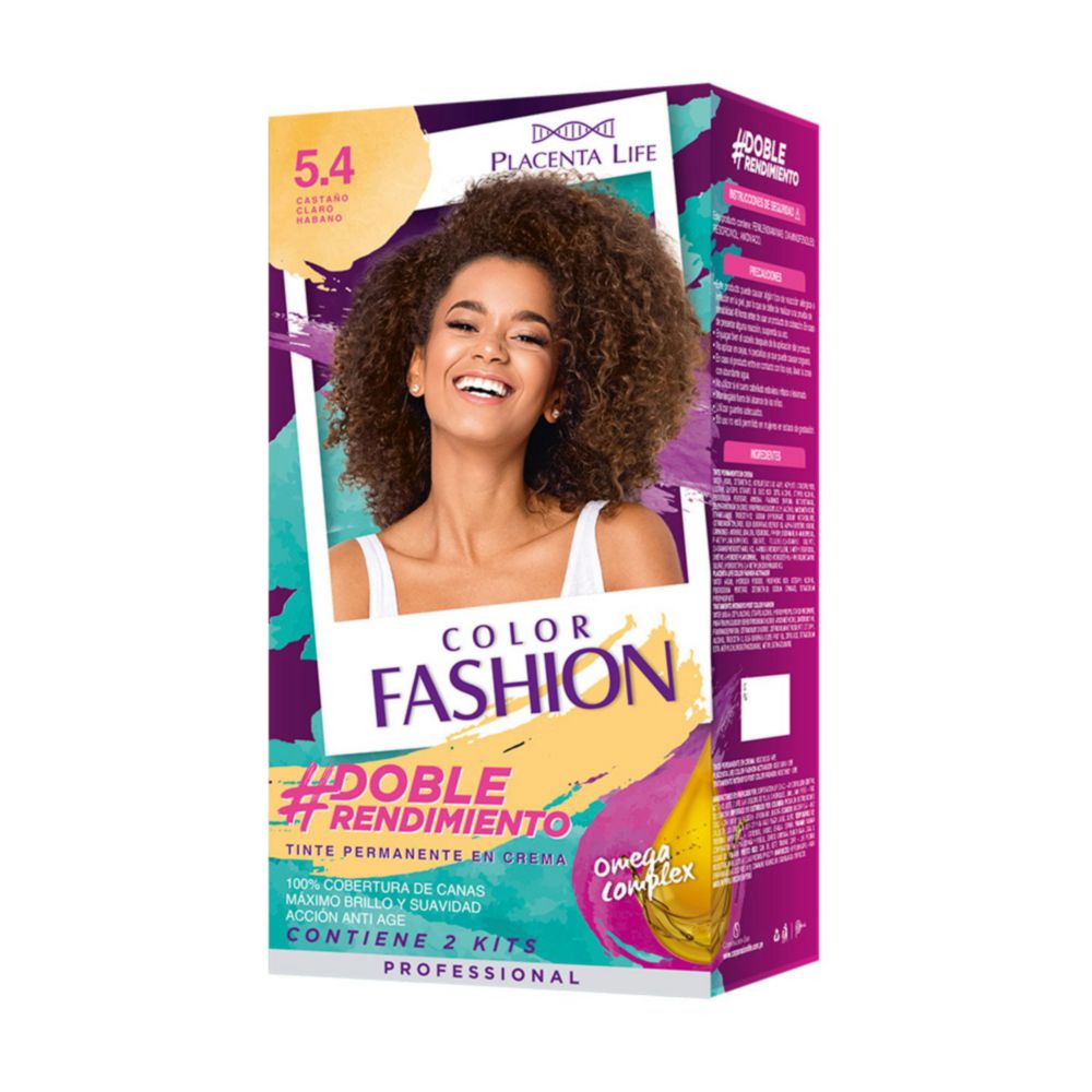 Tinte Color Fashion 5.4 Castaño Claro Habano - Real Plaza