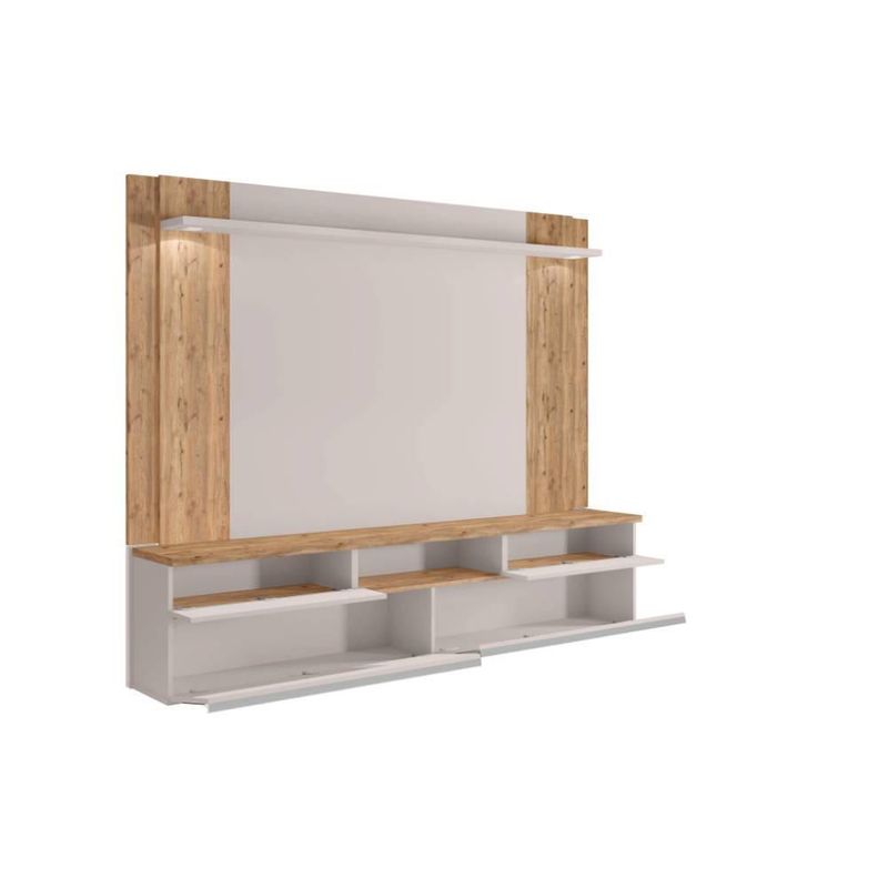 Panel de TV 75" Chamonix Natural/Blanco - Real Plaza