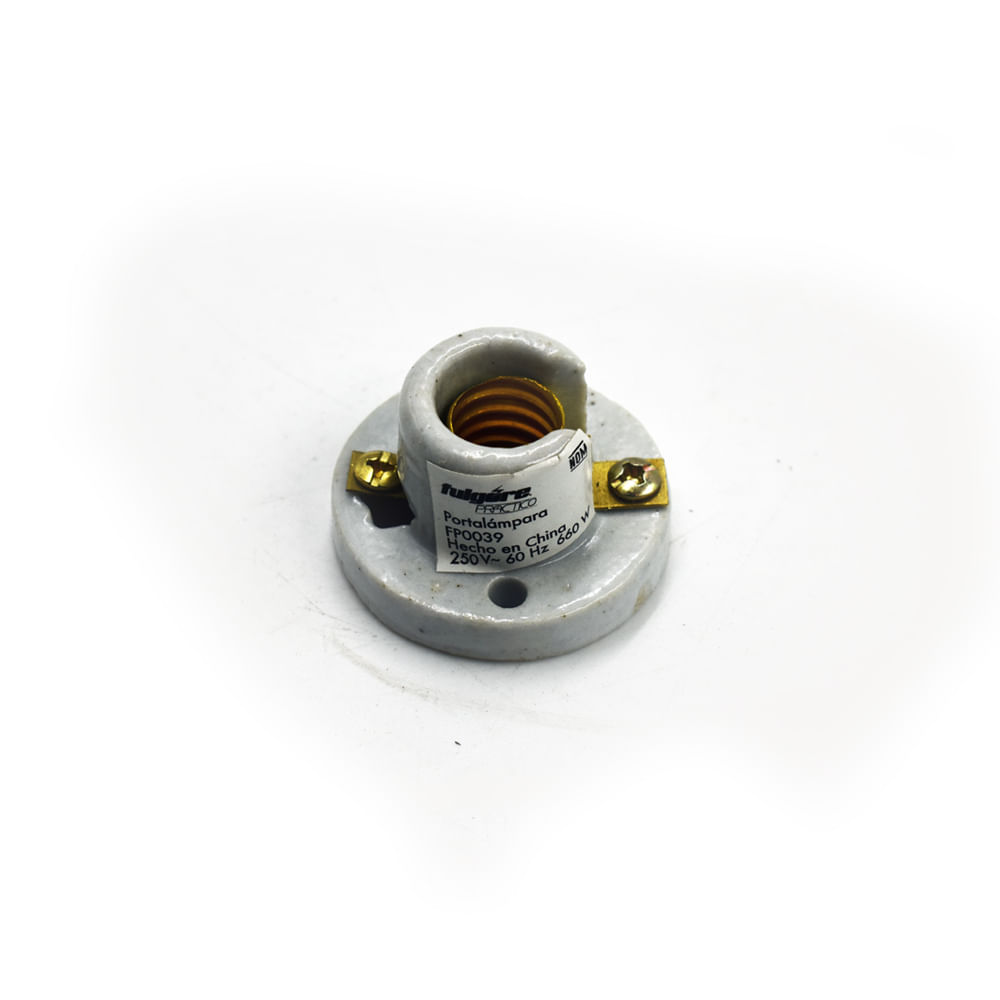Socket para lampara sencillo FP0039 Fulgore - Real Plaza
