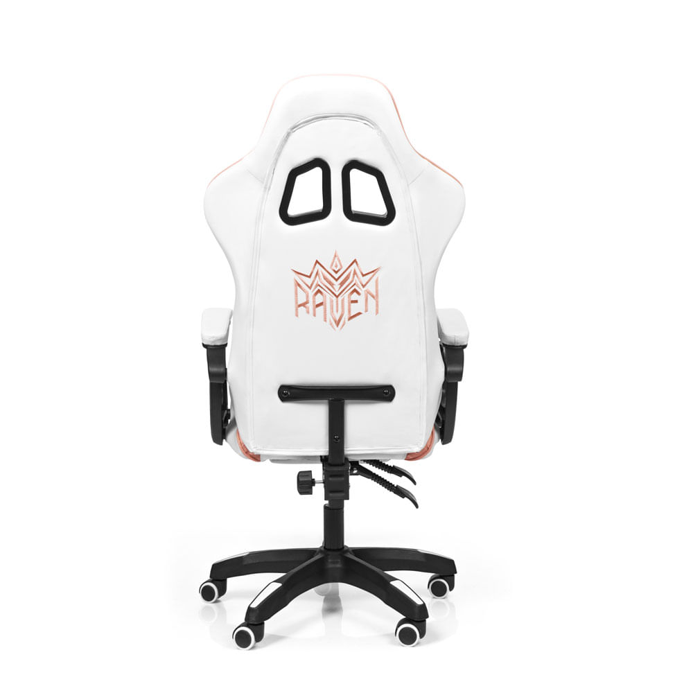 Silla Gamer Raven Rgb Xion 135° Con Masajeador - Rosa - Real Plaza