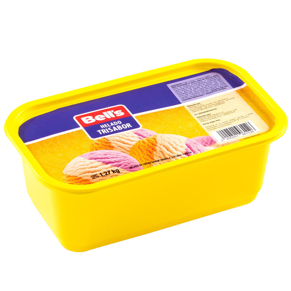 Helado BELL'S Trisabor Pote 1.27Kg - Real Plaza