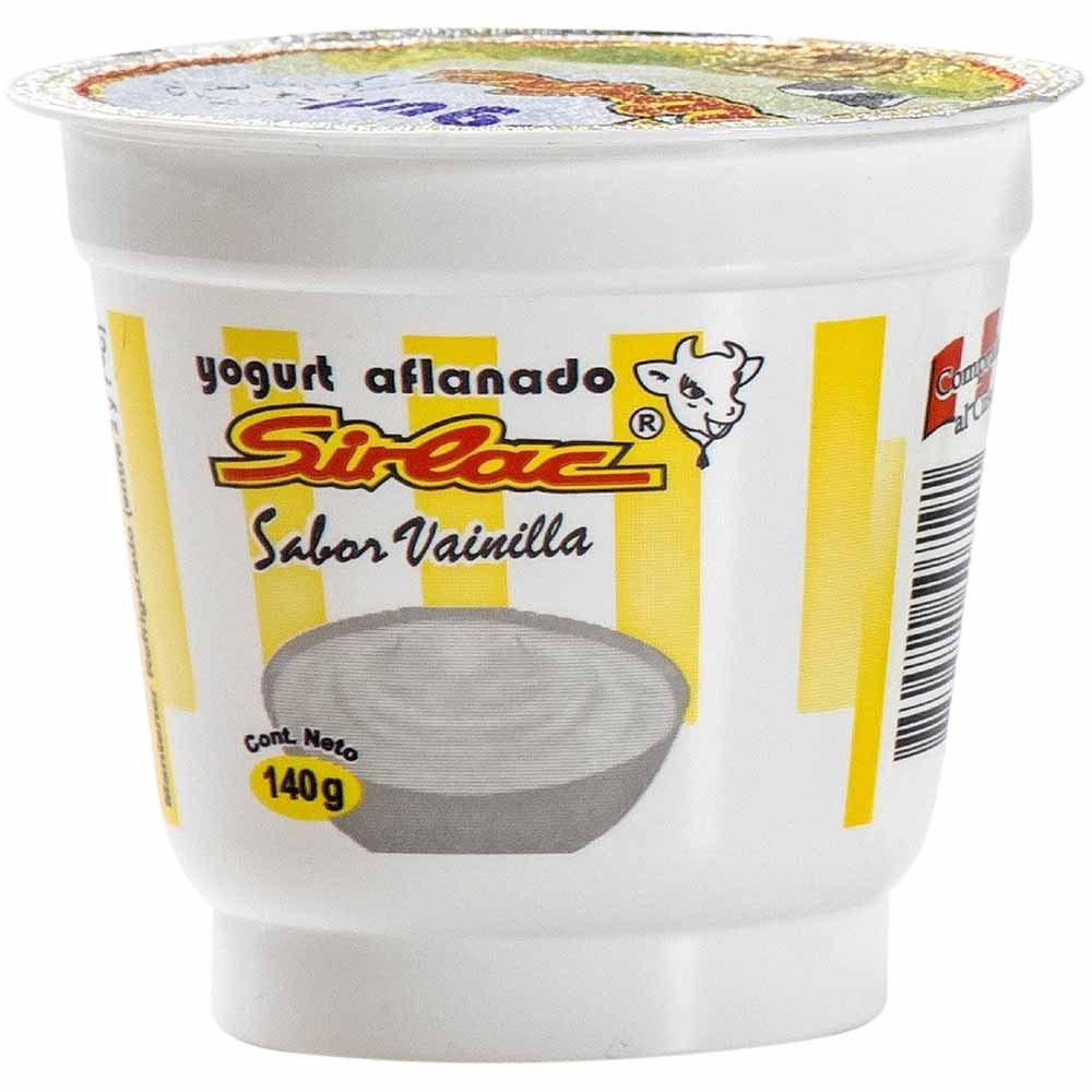 Yogurt Aflanado SIRLAC Vainilla Vaso 140ml - Real Plaza