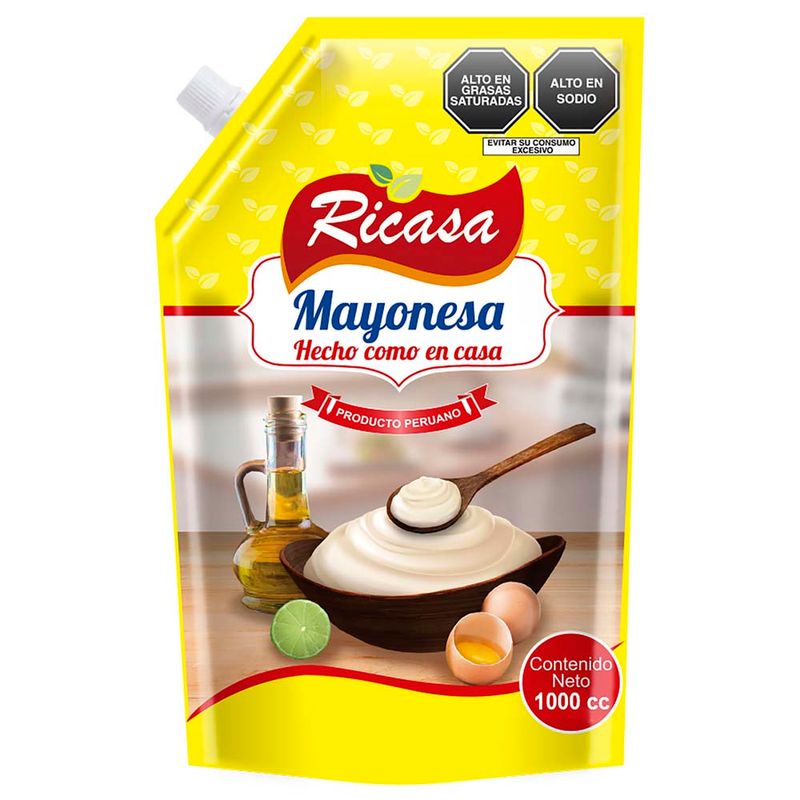 Mayonesa RICASA Doypack 1000ml - Real Plaza