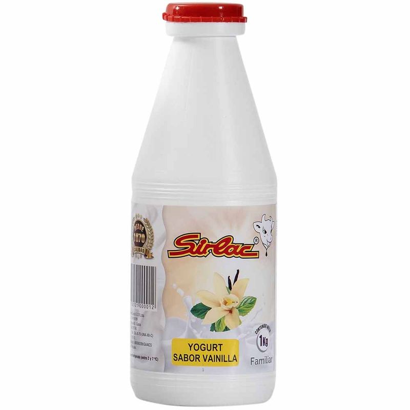 Yogurt Bebible SIRLAC Vainilla Botella 1L - Real Plaza