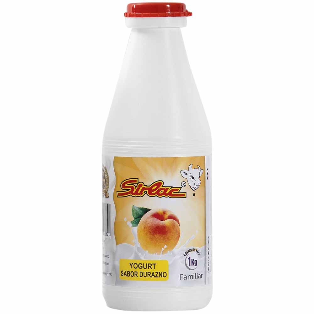 Yogurt Bebible SIRLAC Durazno Botella 1L - Real Plaza