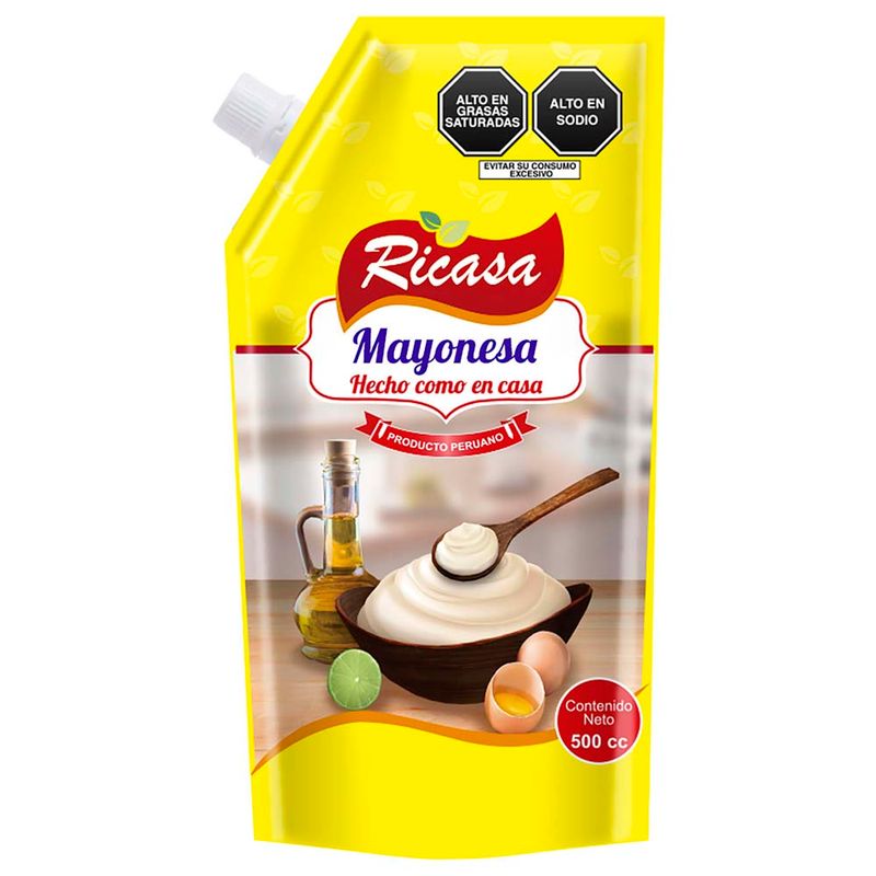 Mayonesa RICASA Doypack 500ml - Real Plaza