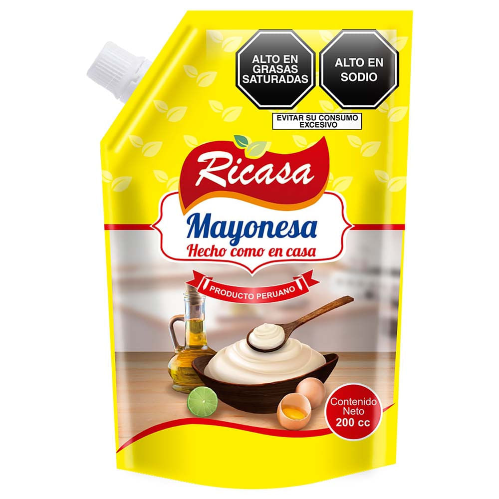 Mayonesa RICASA Doypack 200ml - Real Plaza