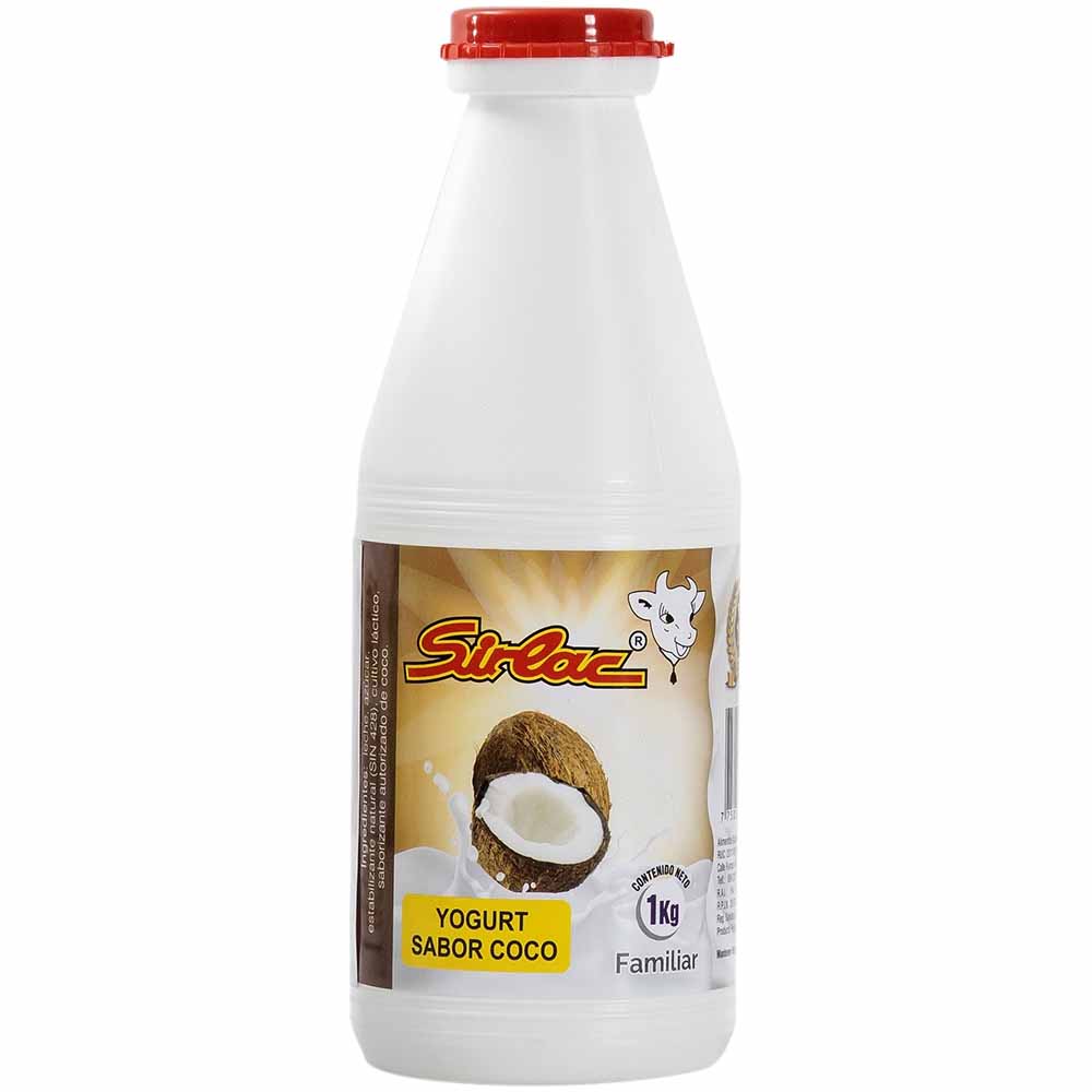 Yogurt Bebible SIRLAC Coco Botella 1L - Real Plaza