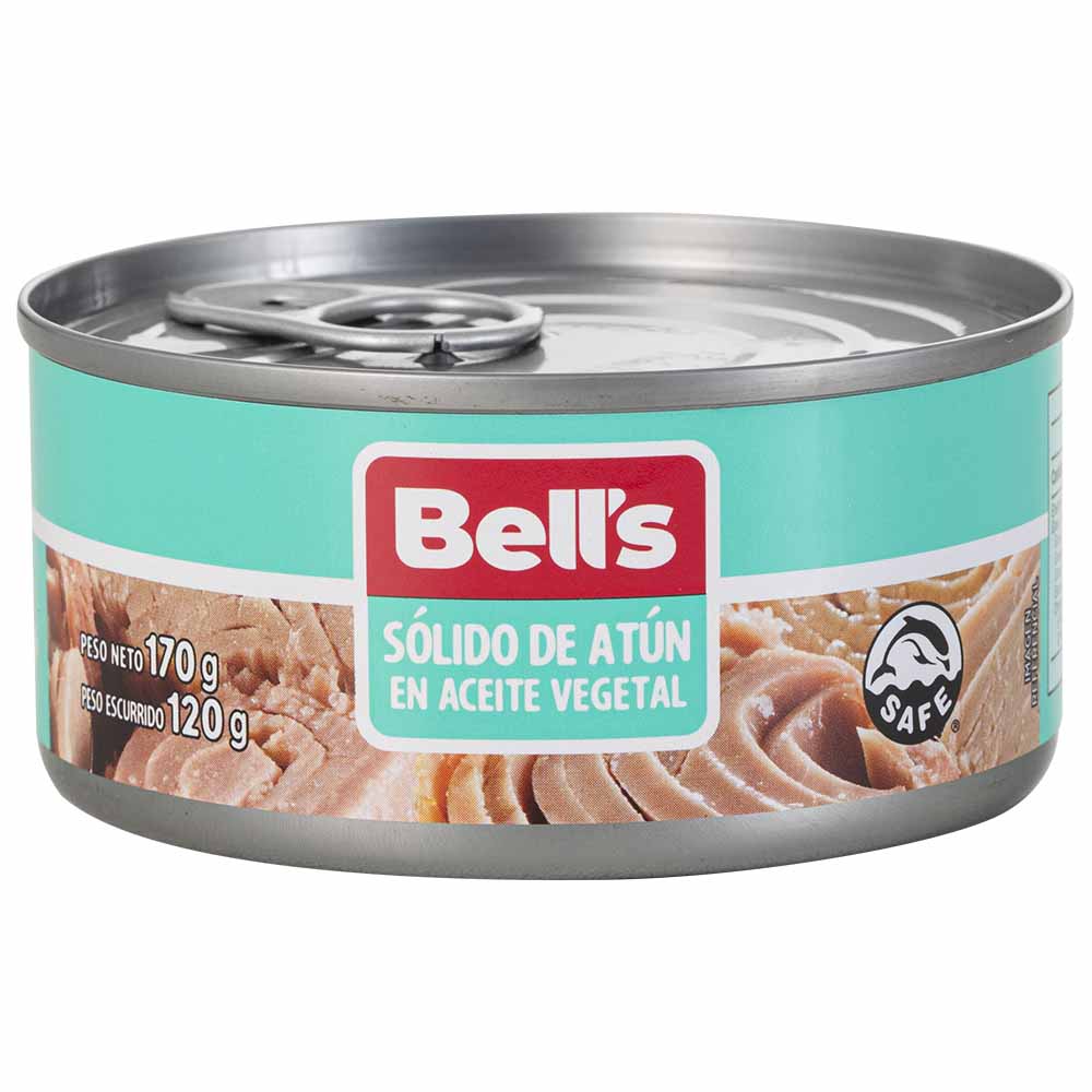 Sólido de Atún BELL'S en Aceite Vegetal Lata 170g - Real Plaza