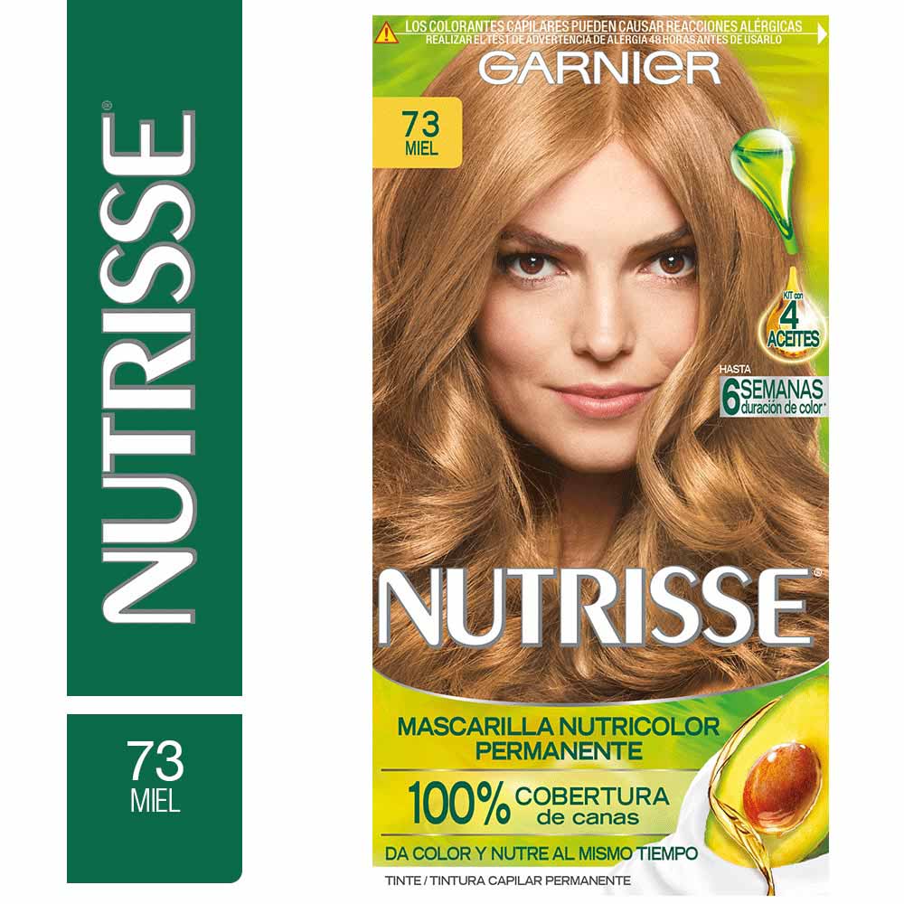 Tinte para Cabello GARNIER Nutrisse 73 Miel Caja 1un - Real Plaza Tinte para Cabello GARNIER Nutrisse 73 Miel Caja 1un - Real Plaza
