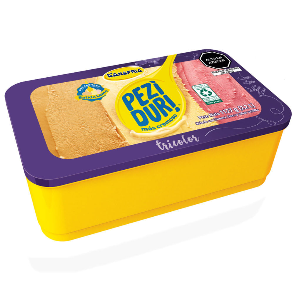 Helado PEZIDURI Tricolor Pote 2.2L - Real Plaza